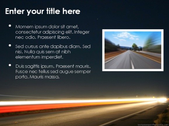 Road trip PowerPoint template - FREE!