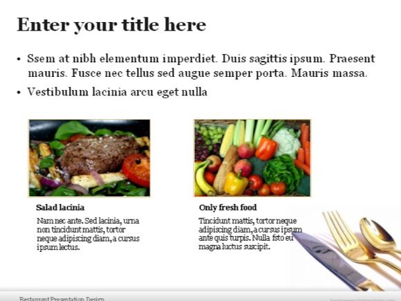 Restaurant PowerPoint template - FREE!