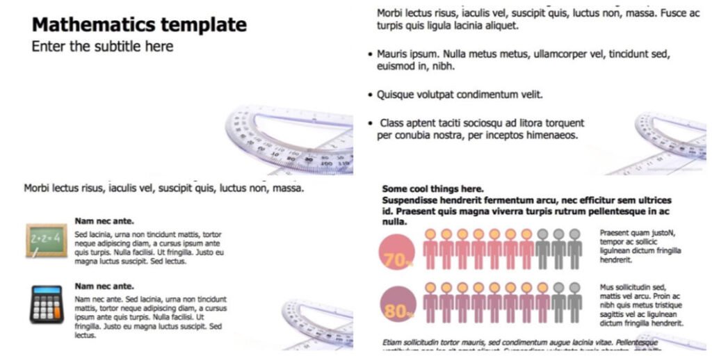 Mathematics PowerPoint template - FREE!