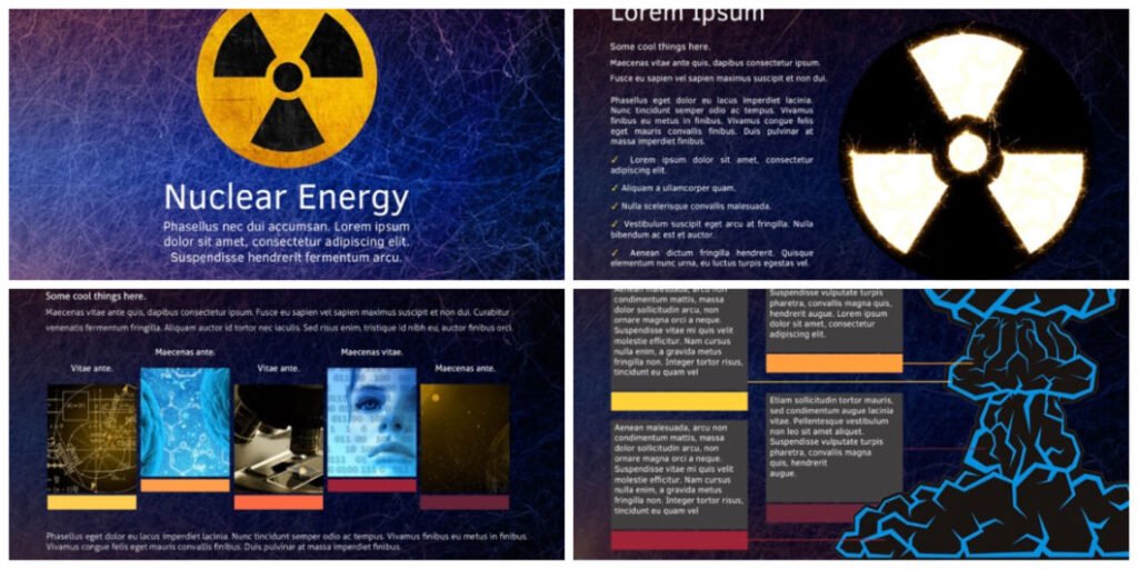 Nuclear Energy PowerPoint template - FREE!