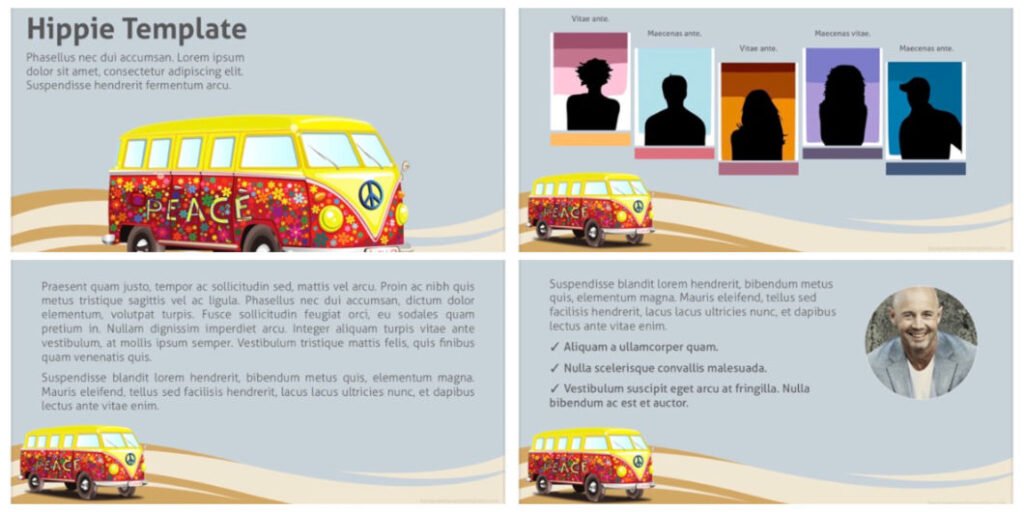 Hippie PowerPoint template - FREE!