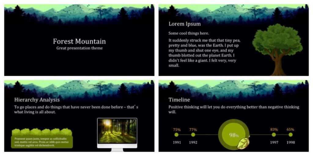 Forest PowerPoint template - FREE!